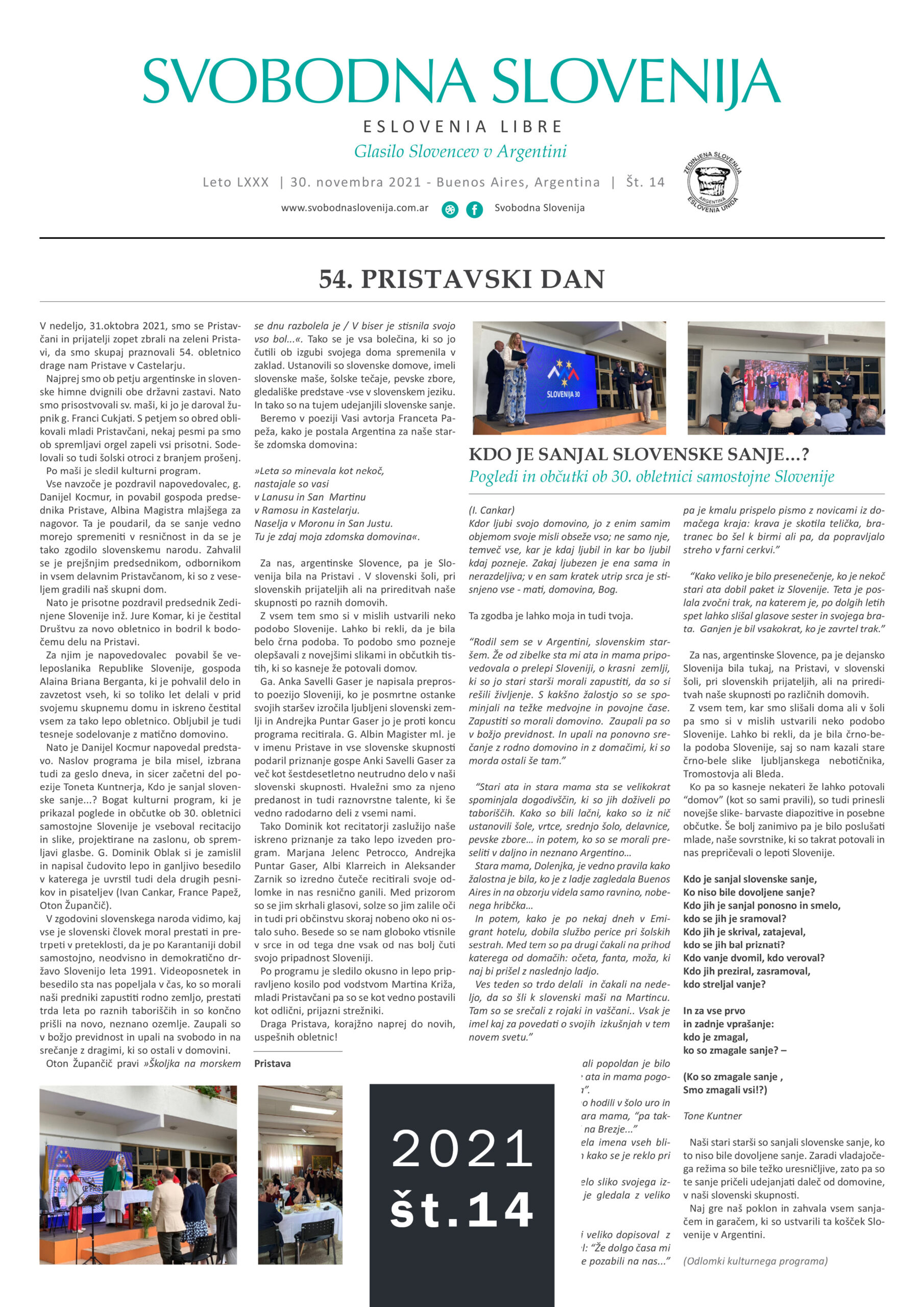 Tiskana izdaja – SVOBODNA SLOVENIJA